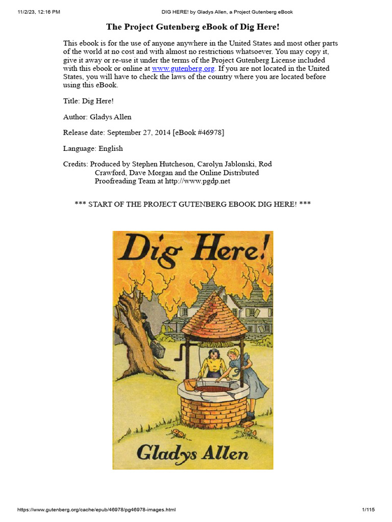 DIG HERE! by Gladys Allen | PDF