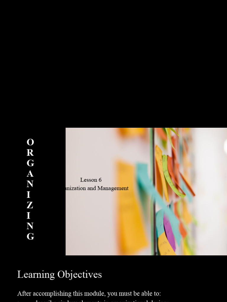 Module 7 Organizing | PDF | Organizational Structure | Cognitive Science