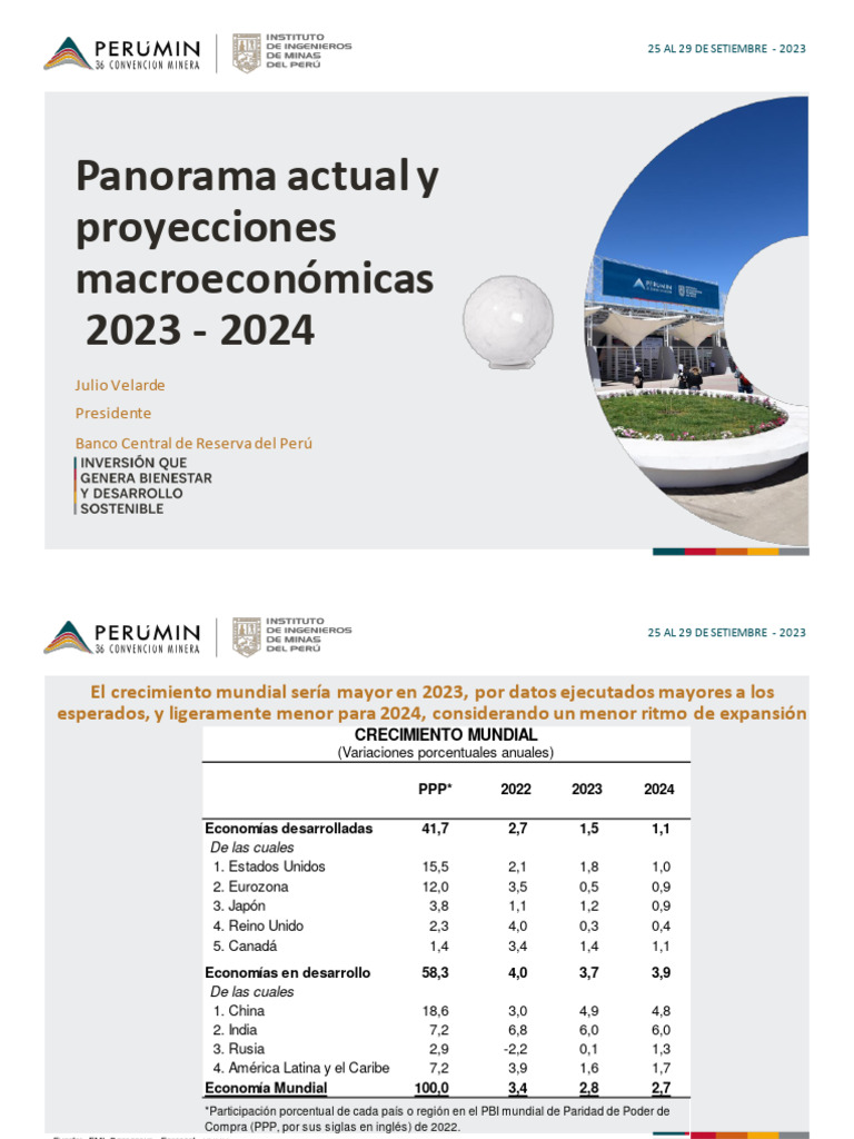 Analisis Perumin 2023 | PDF | Economias | Macroeconómica