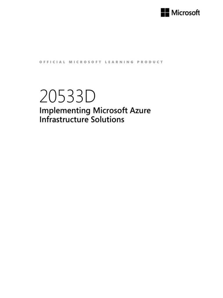 20533D PDF | PDF | Microsoft Azure | Command Line Interface