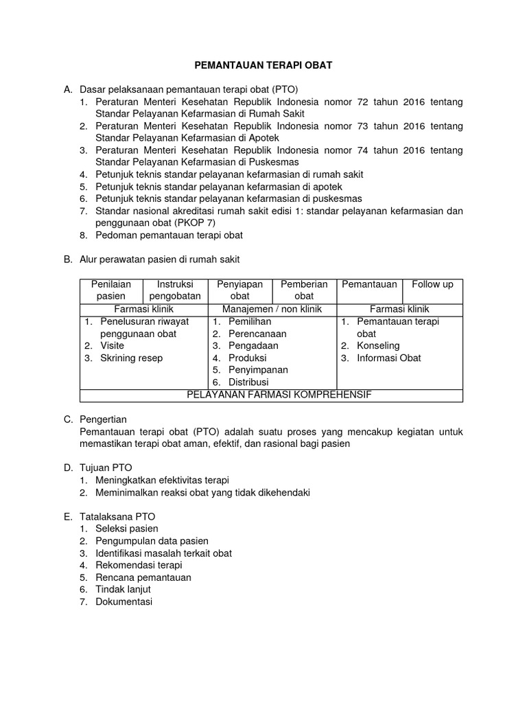 Materi Pemantauan Terapi Obat | PDF | Pengembangan Diri