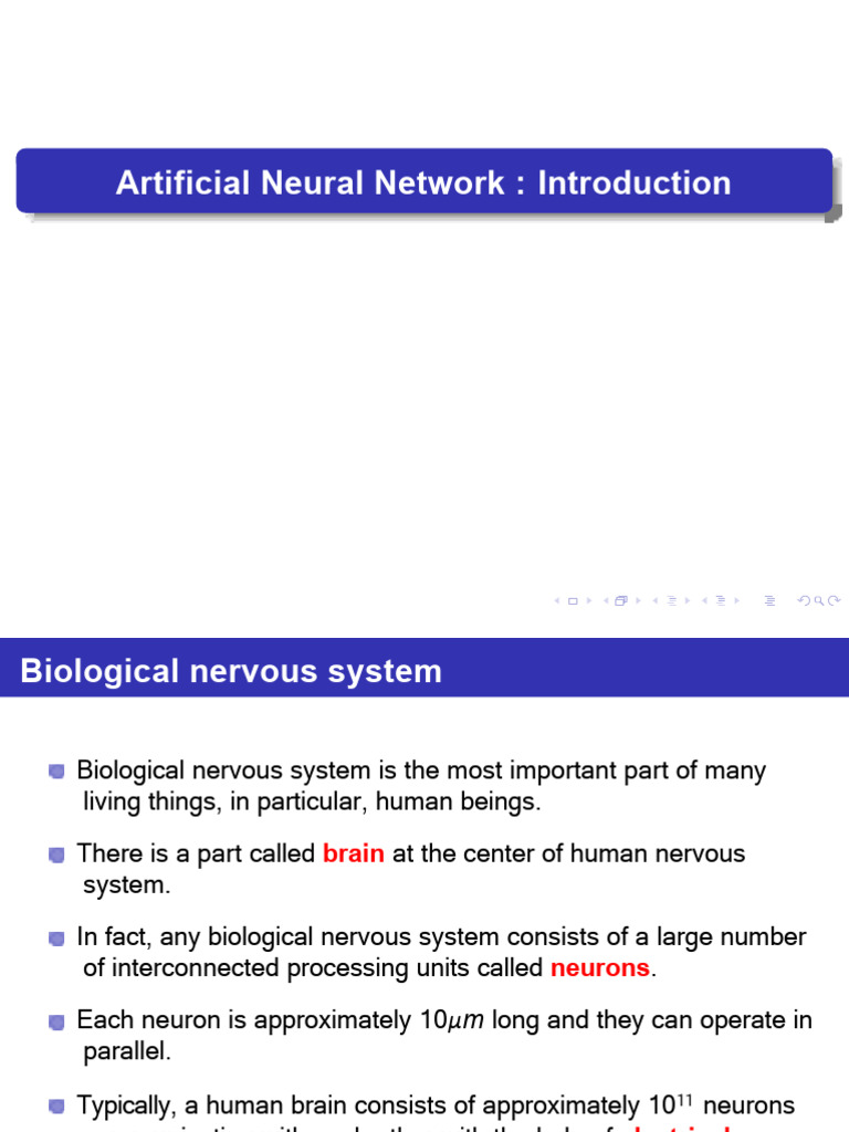 ANN-Introduction | PDF | Neuron | Dendrite