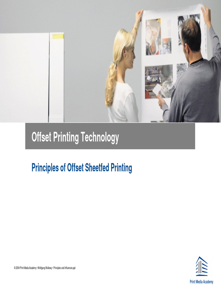 Principle of Offset Printing | PDF | Printing | Chemistry