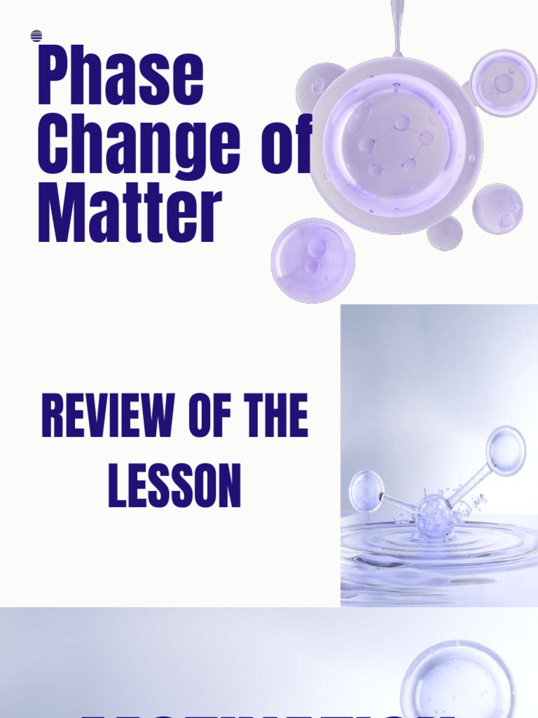 Phase Change | PDF | Phase (Matter) | Liquids