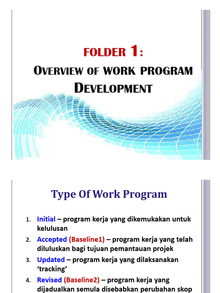 Folder1 Overview of Work Program Development R220118 | PDF | Computing | Information Technology