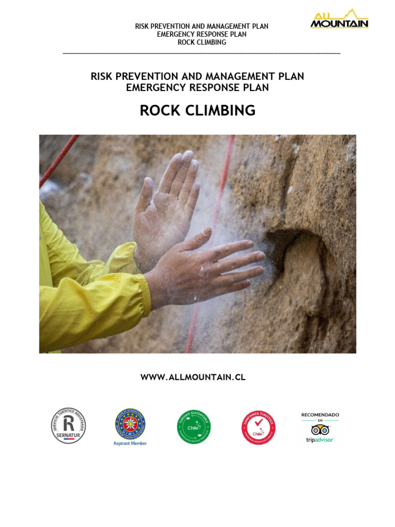 Risk Prevention and Management Plan Emergency Response ROCK CLIMBING ...