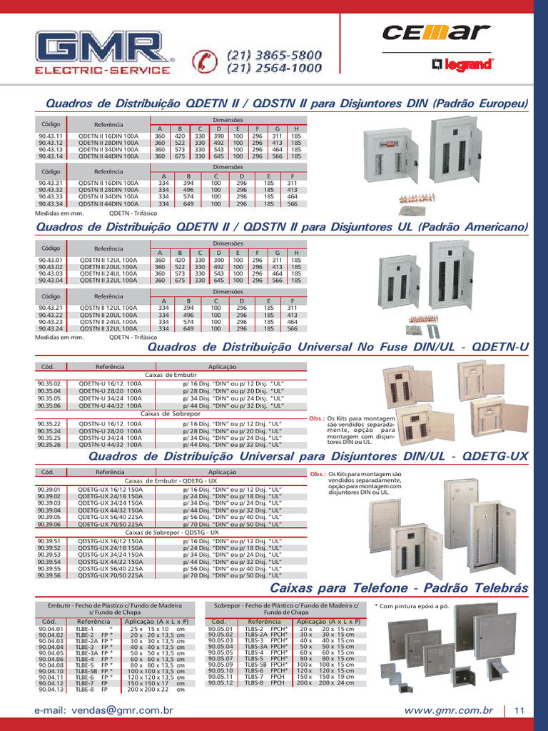 Catálogo Cemar | PDF