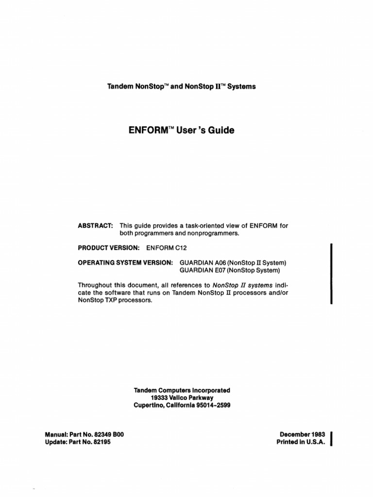 Tandem-EnFORM Users Guide | Download Free PDF | Bracket | Databases