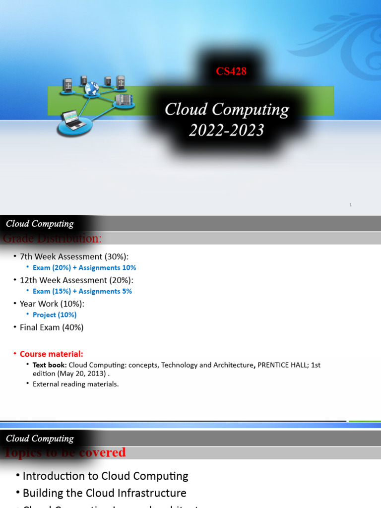 Week 1-2 | PDF | Cloud Computing | Software As A Service