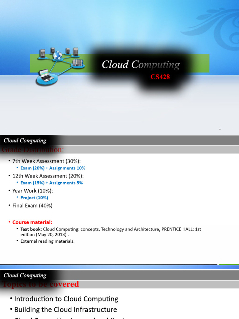 Week 8 | PDF | Cloud Computing | Computing