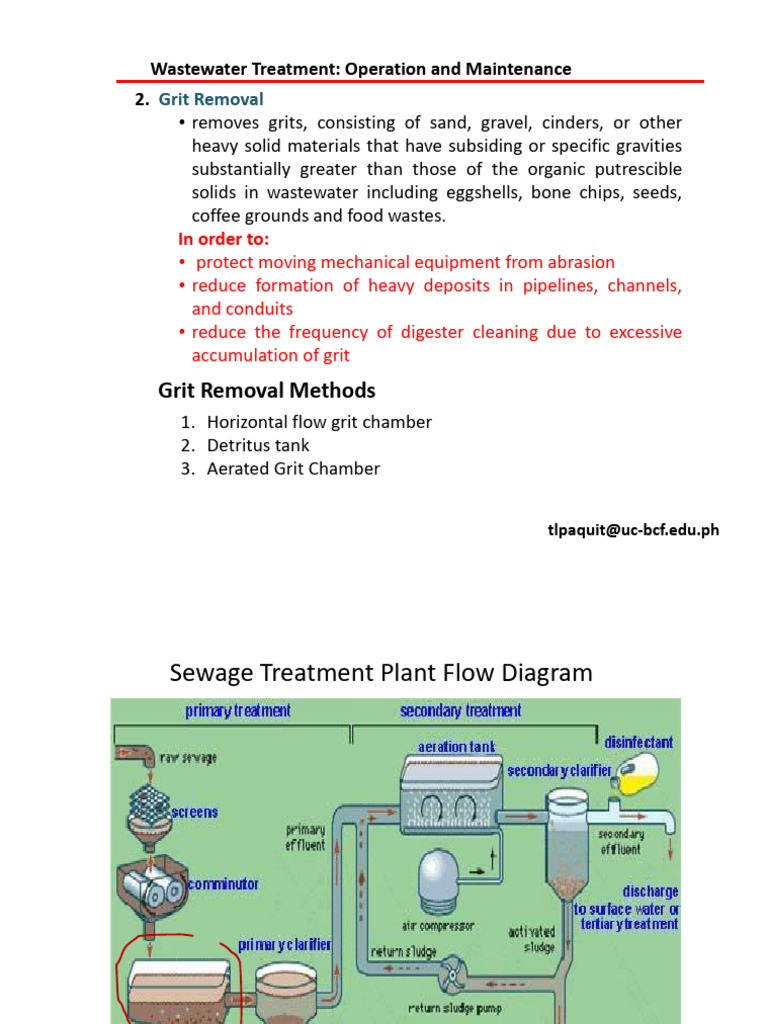 Grit Chamber | PDF | Sewage Treatment | Industrial Processes