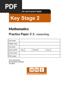 KS2 Maths Paper 2: Reasoning 2025 | PDF