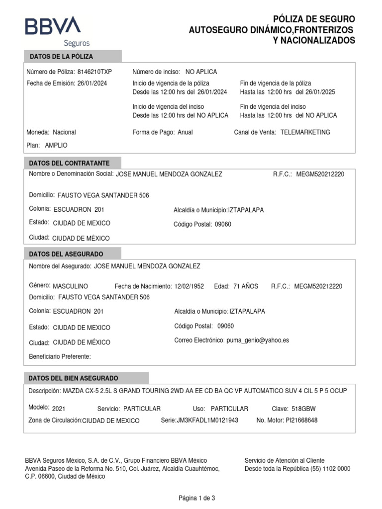 Poliza | PDF | Póliza de seguros | Seguro