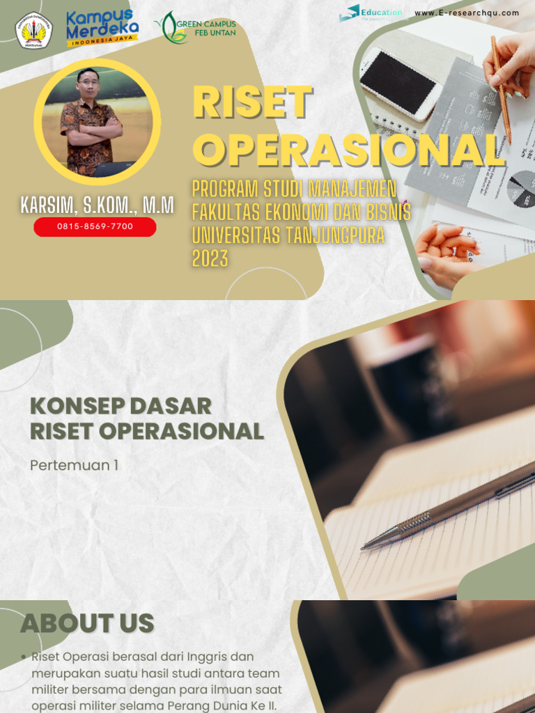 Riset Operasional-1 | PDF