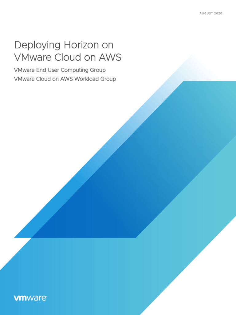 VMW Deploy Horizon Seven On Vmware Cloud On Aws | PDF | Cloud Computing ...