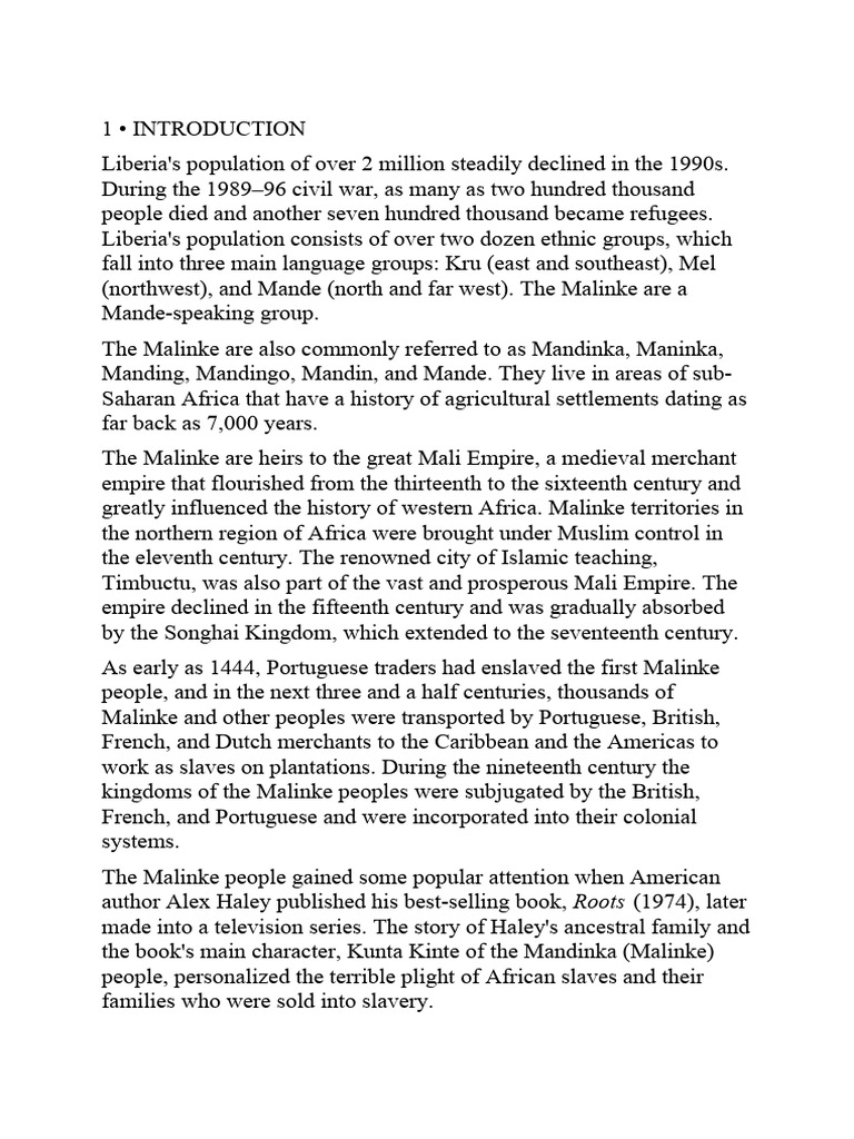 Exposée Sur La Culture Des Malinke | PDF