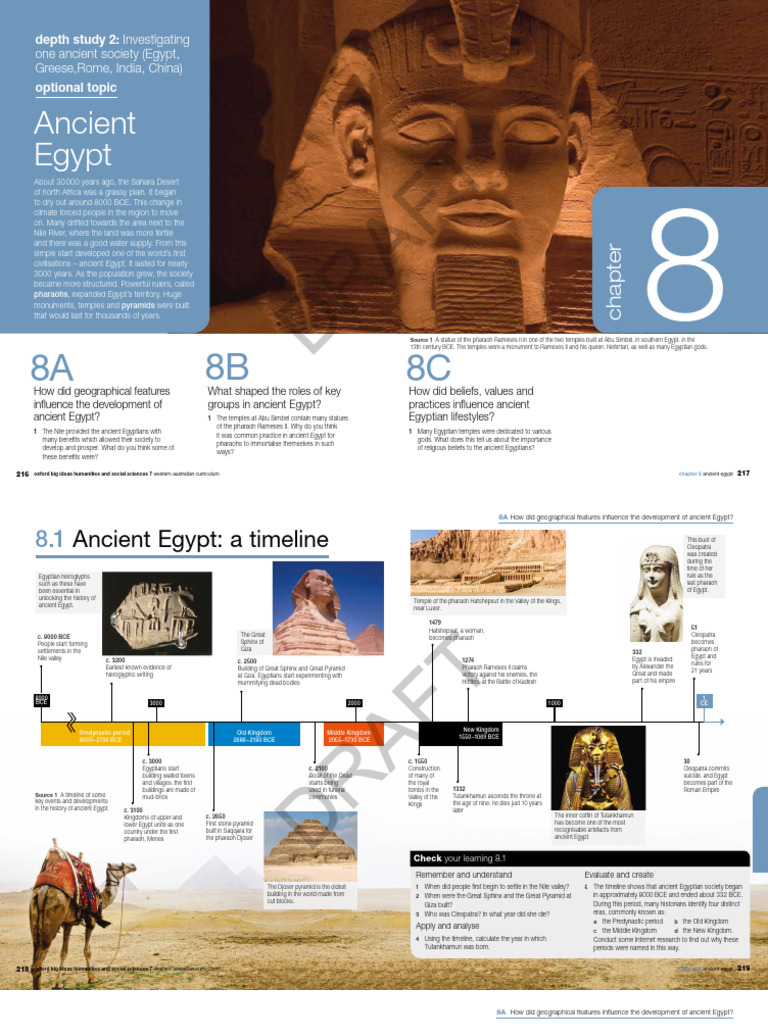 Chapter 8 Ancient Egypt 2 | PDF | Ancient Egypt | Nile