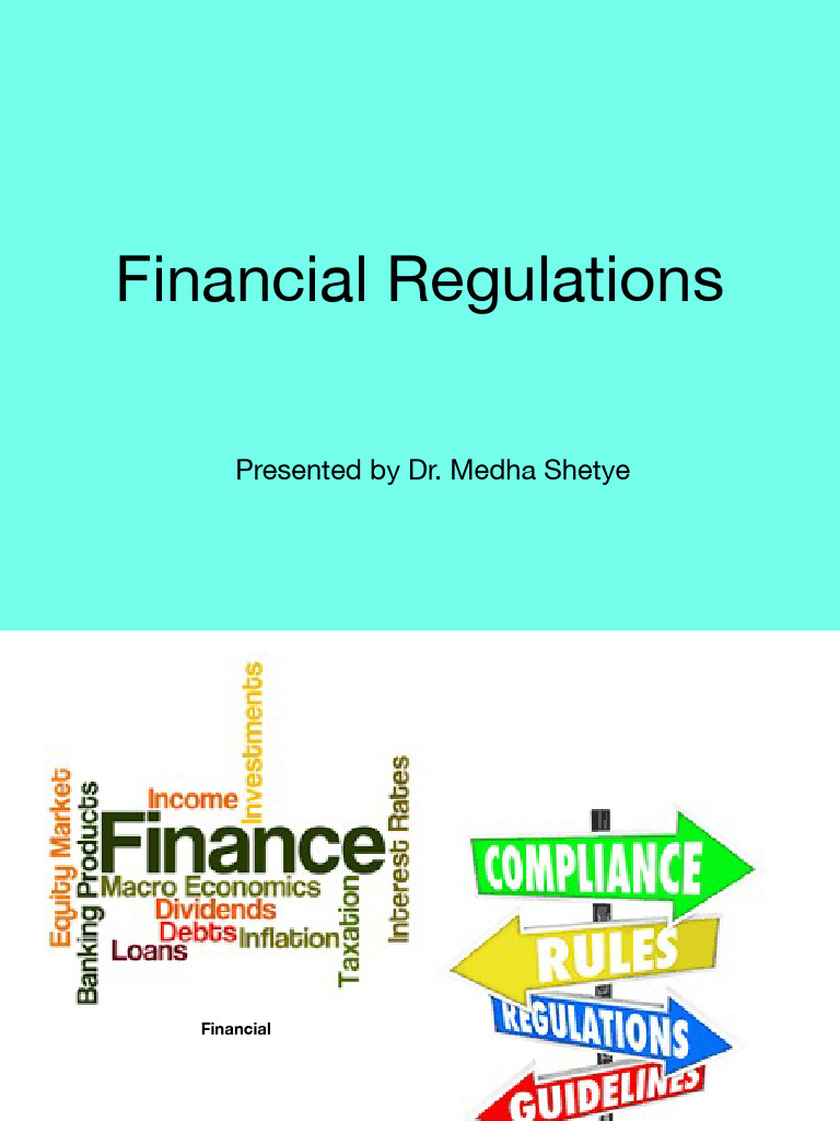 Financial Regulation PPT 1 | Download Free PDF | Reserve Bank Of India ...