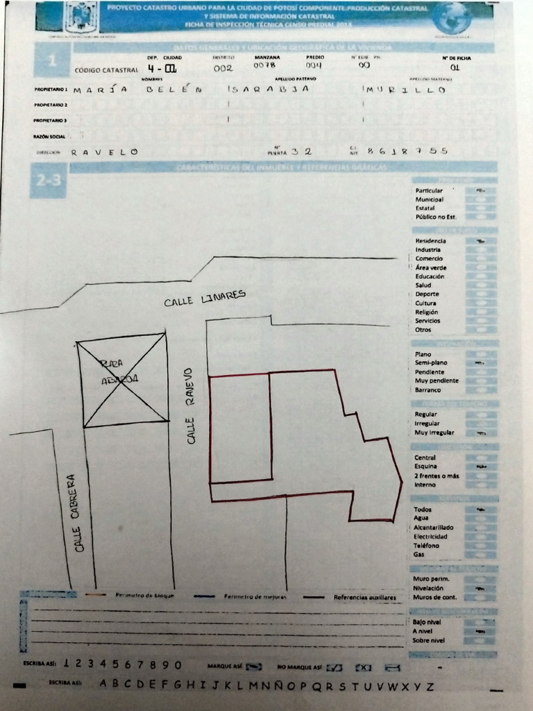 Tarea No 7 - María Belén Sarabia Murillo - Catastro Inmobiliario | PDF ...
