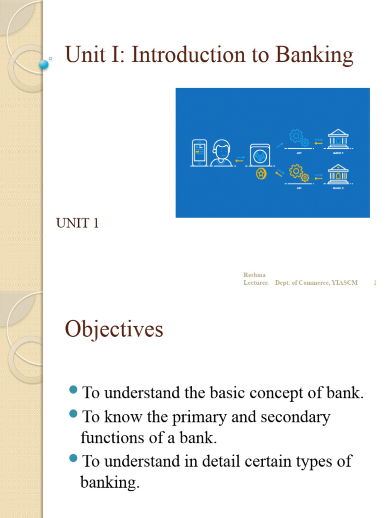 Unit I | PDF | Banks | Money