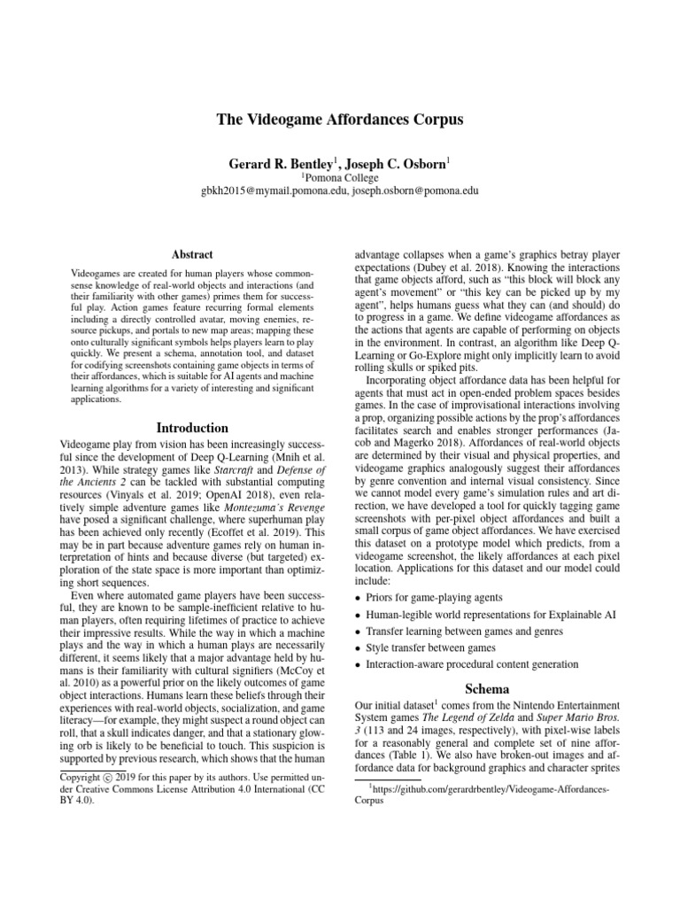 Bentley 2019 Affordances | PDF | Artificial Intelligence | Intelligence ...