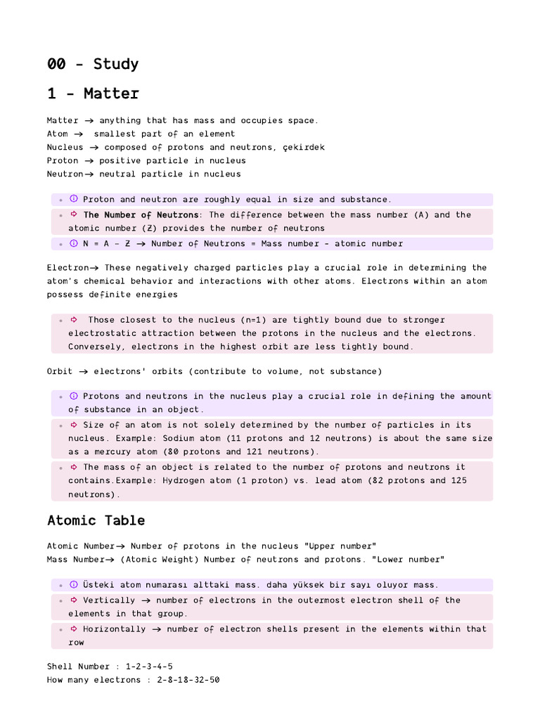 EASA Module 2 - Notes | PDF | Atoms | Proton