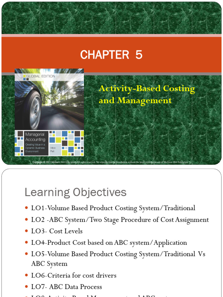 Chapter 5 - Activity Based Costing-08022021 - GL | PDF | Cost | Business