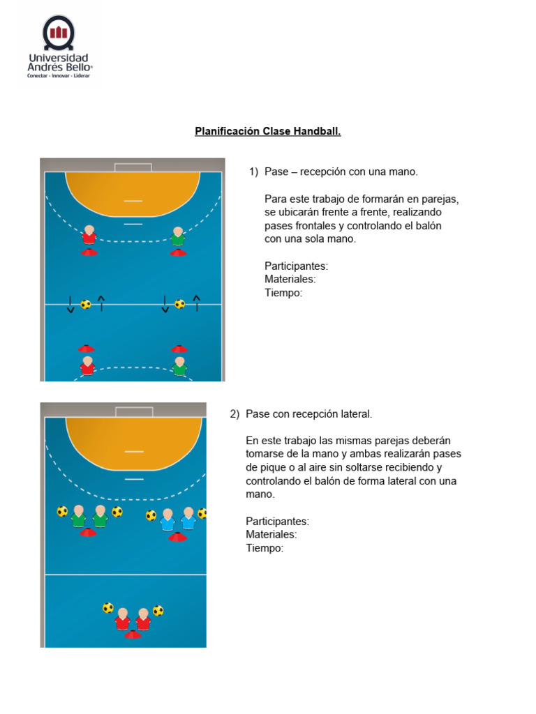 Planificación Clase Handball | PDF