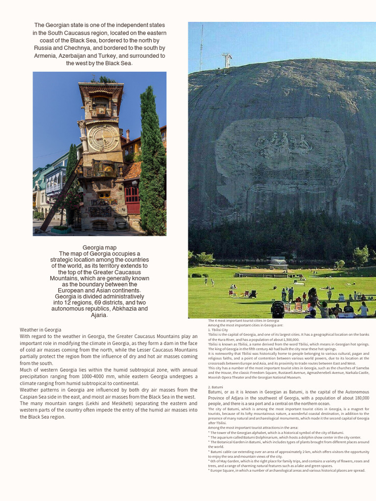 22 | PDF | Georgia (Country) | Geography