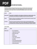 NSAT Exam Pattern & Syllabus | PDF | Chemistry | Equations