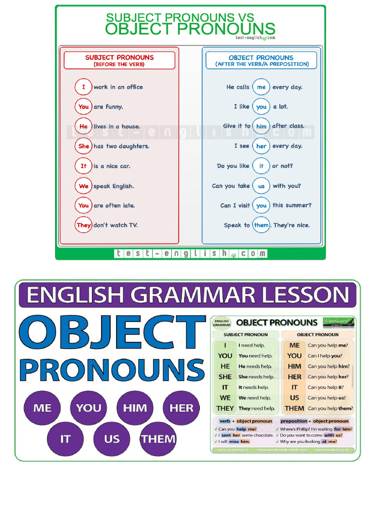 A and Object Pronouns | PDF