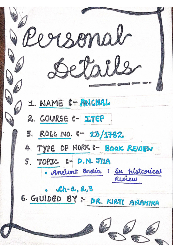 Book Review - Anchal (Itep) | PDF