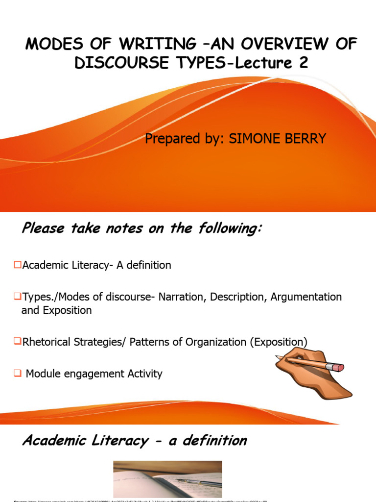 Understanding texts in English- Modes of Writing 1 (6) | PDF | Human ...