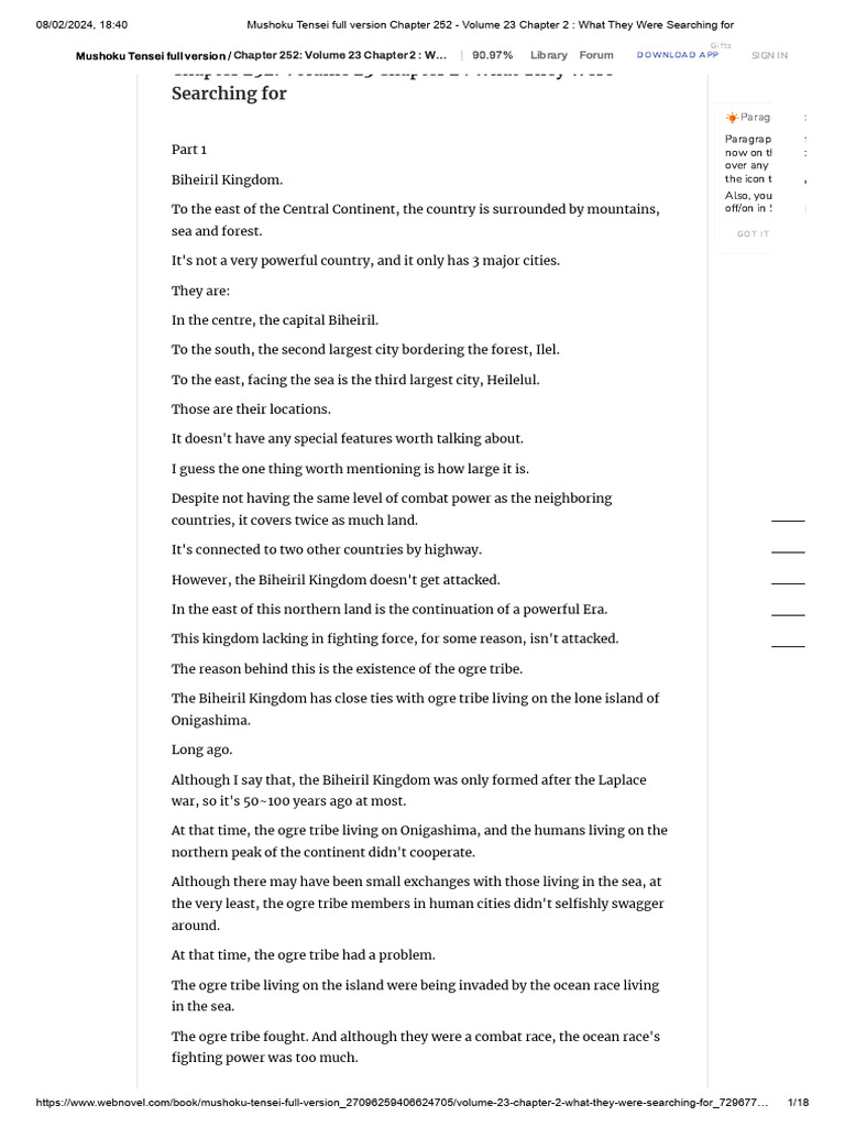 Volume 23 Chapter 2 - What They Were Searching For | PDF | Swordsmanship | Snow