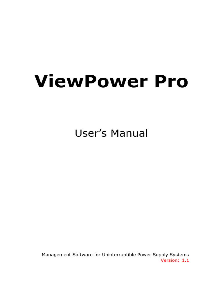 ViewPower Pro User Manual | PDF | Installation (Computer Programs ... ViewPower Pro User Manual | PDF | Installation (Computer Programs ...