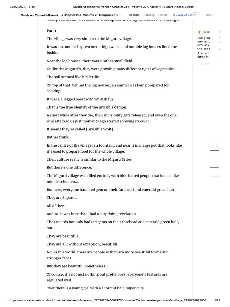 Volume 23 Chapter 4 - Supard Race's Village | PDF