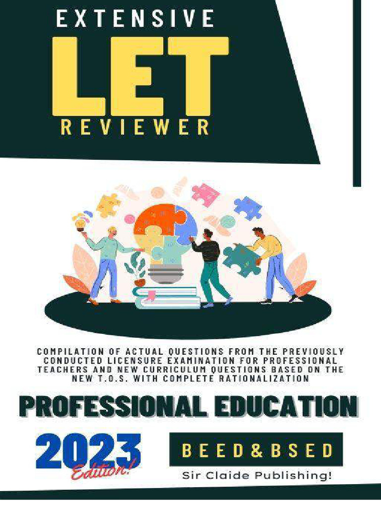 Professional Education | PDF | Learning | Teachers