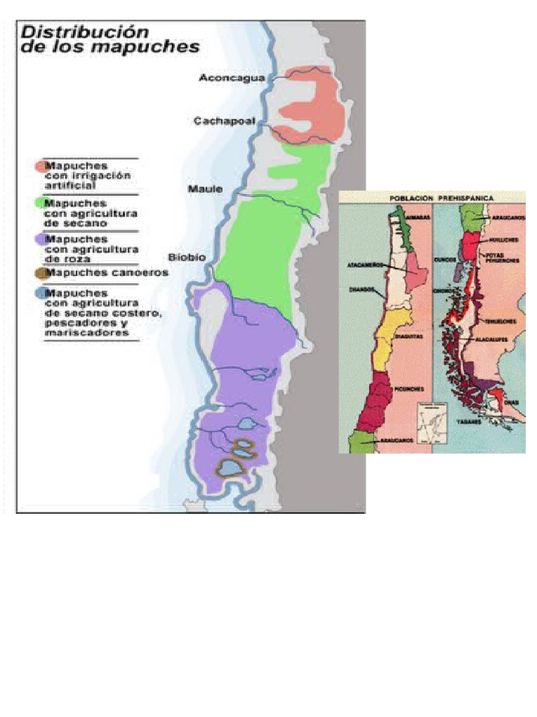 Mapa ubicacion Mapuche | PDF