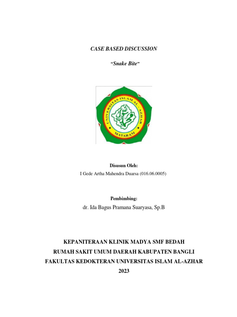 CBD 1 Snake Bite - 2 | PDF