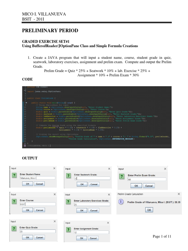 Java Programming Exercises Guide | PDF | Software Engineering | Computing