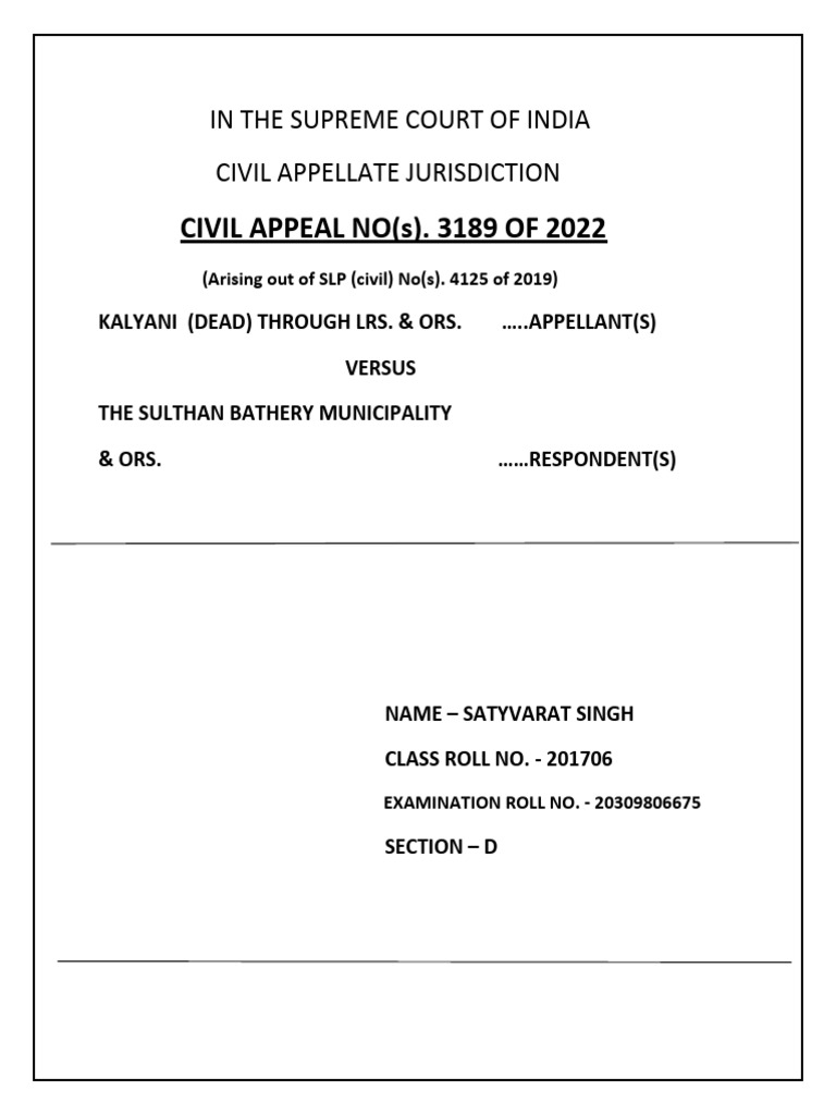 Case Analysis Moot Court Subject | PDF | Appeal | Judgment (Law)