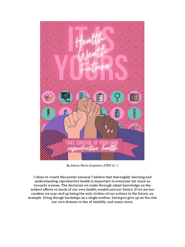 Reproductive Health Awareness Poster | PDF | Self-Improvement | Wellness