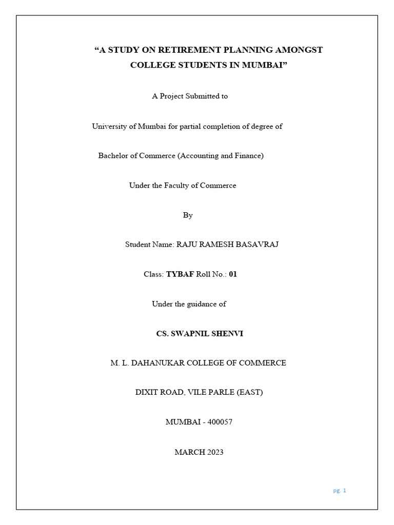 Black Book Project Final | PDF | Investment Fund | Cost Of Living