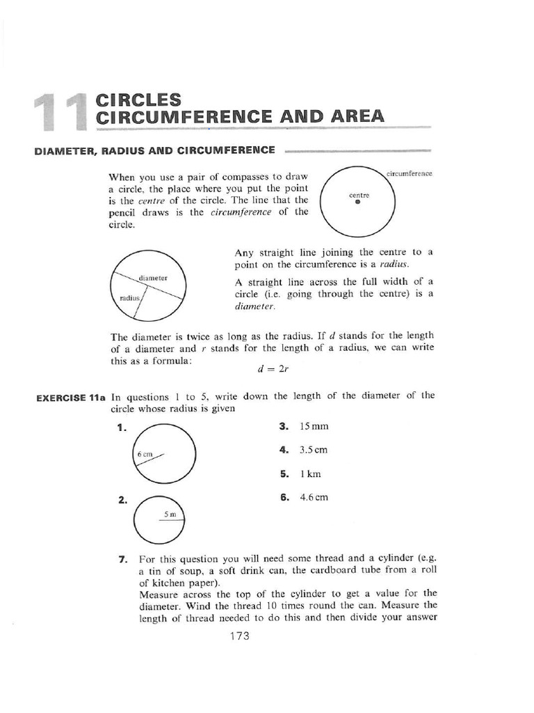 Circlr Circumference and Area | PDF