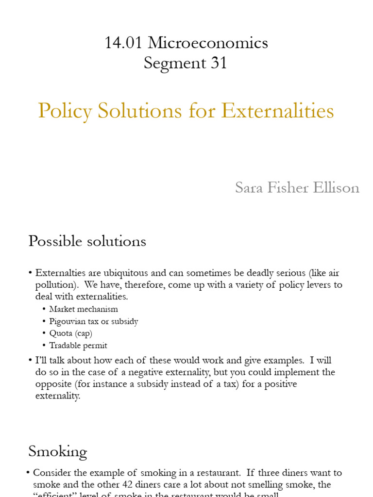 1401 Seg31 s2023 | PDF | Externality | Tobacco Smoking