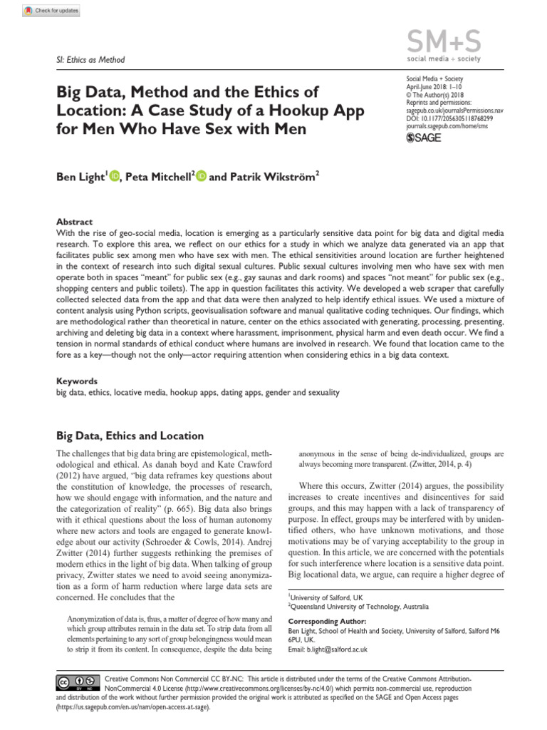 Big Data Method and The Ethics of Location A Case | PDF | Cartography ...