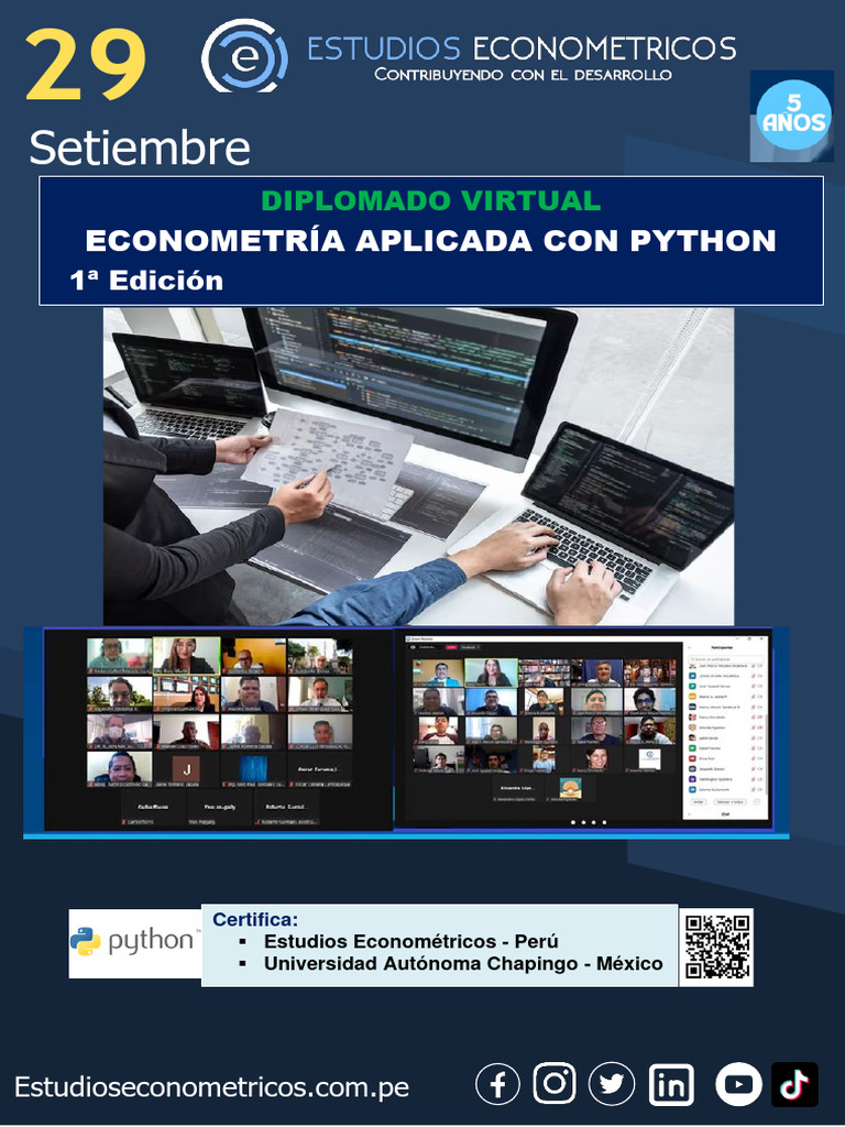 Diplomado de Econometría Aplicada Con Python | PDF | Econometría ... Diplomado de Econometría Aplicada Con Python | PDF | Econometría ...