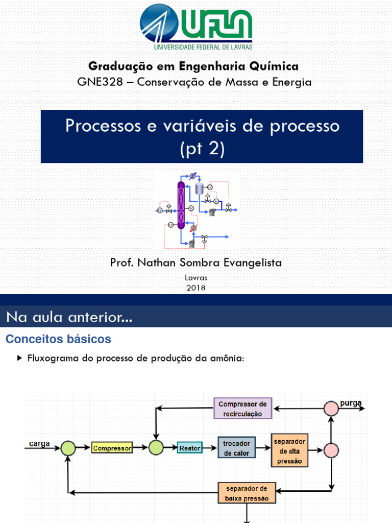 aula 4 processos e variaveis de processo | PDF | Temperatura | Pressão