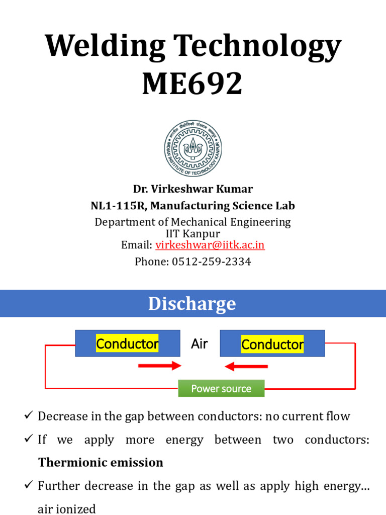 Lecture 4 and 5 - ME692 - Welding Technology | PDF | Construction | Welding