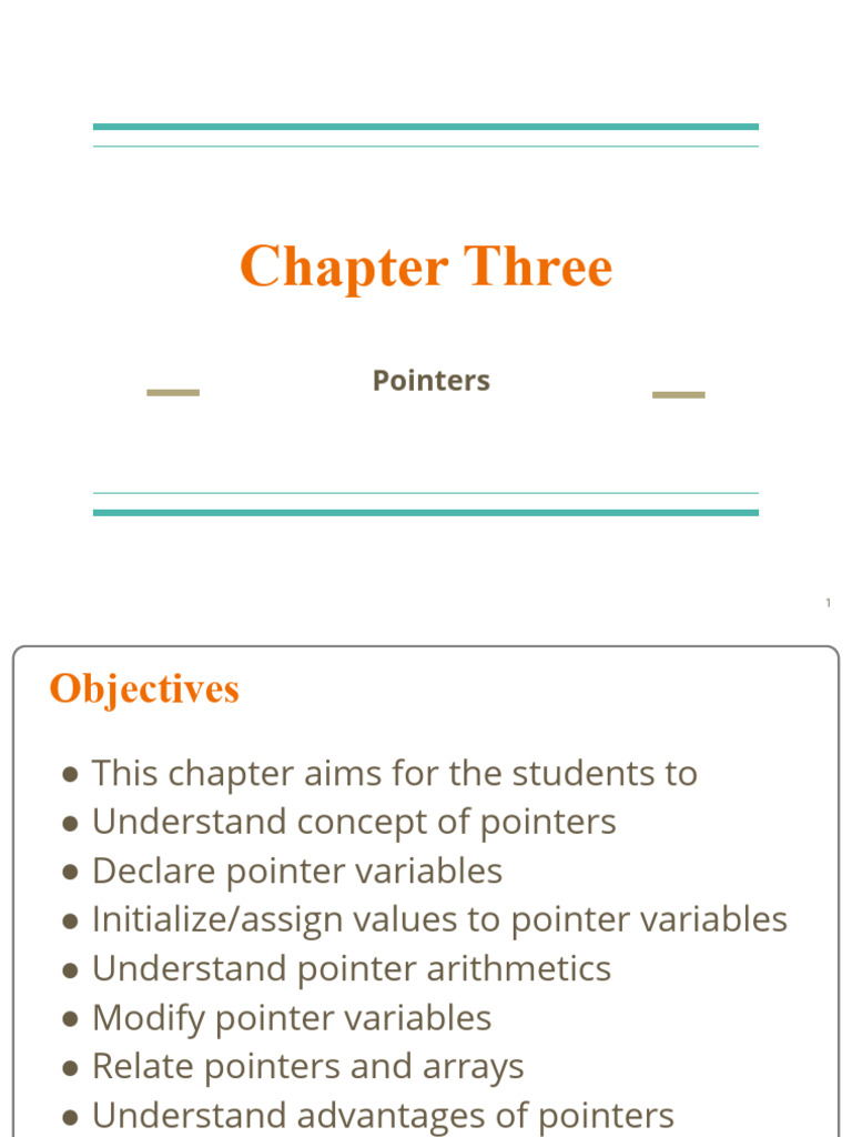 Chapter 3 Pointers | Download Free PDF | Pointer (Computer Programming ... Chapter 3 Pointers | Download Free PDF | Pointer (Computer Programming ...